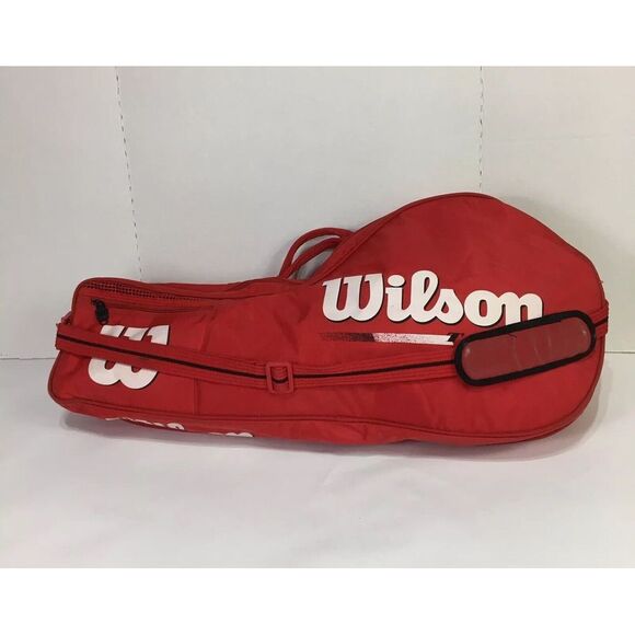 Wilson | Bags | Vintage Red Wilson Tour Tennis Racket Logo Shoulder Bag ...
